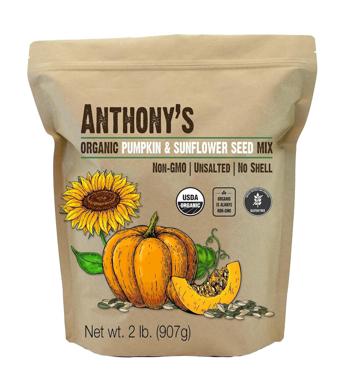 Organic Pumpkin & Sunflower Seed Mix – Anthonys Goods