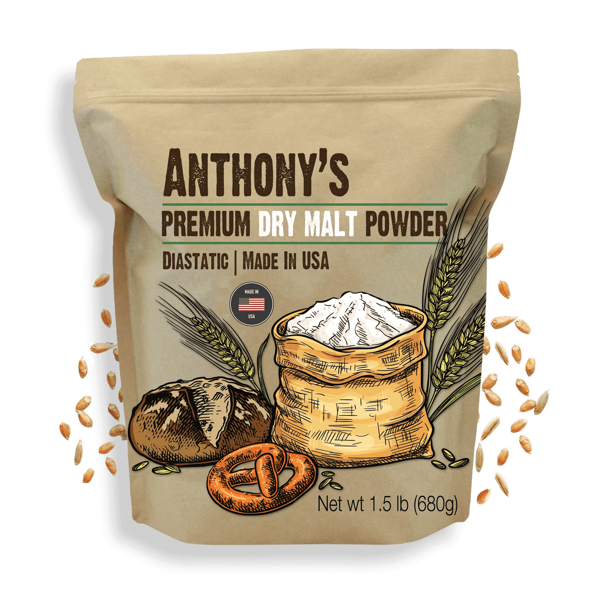 Dry Malt Diastatic Powder – Anthonys Goods